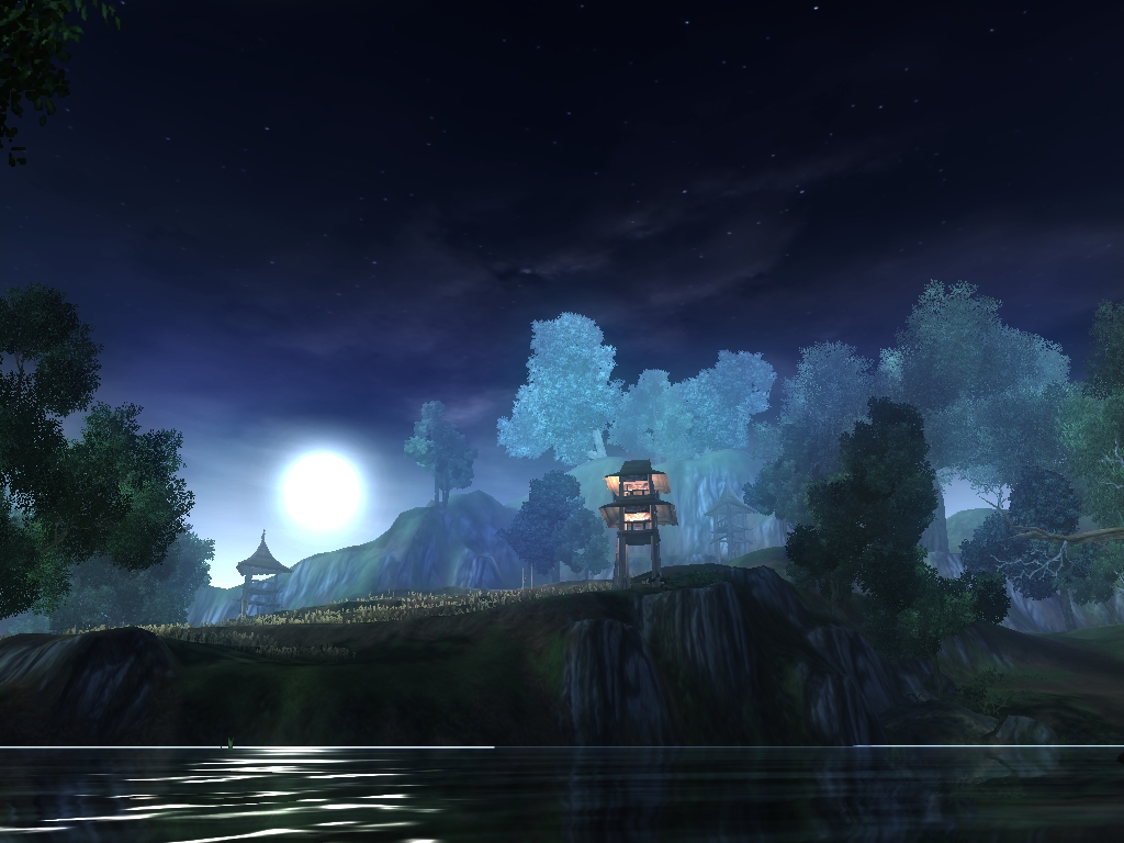 夜晚的稻香村风景照_剑网3_17173剑网3官网合作专区_17173.com中国游戏第一门户站