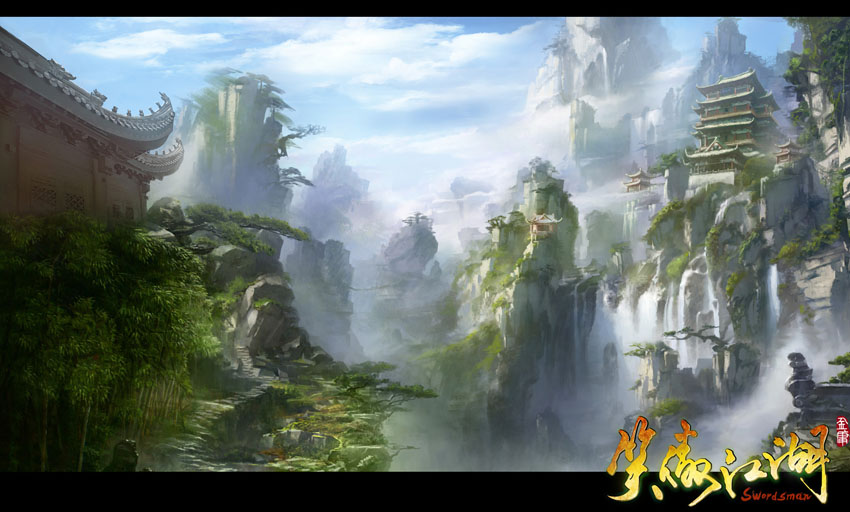 笑傲江湖原画欣赏 华山派场景原画 - 笑傲江湖 - 17173笑傲江湖官网合作专区 - 17173.com中国游戏第一门户站