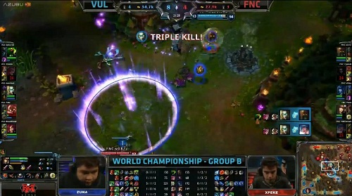 S3总决赛小组赛B组第1场 VUL战胜FNC_17173英雄联盟专区_中国游戏第一门户站