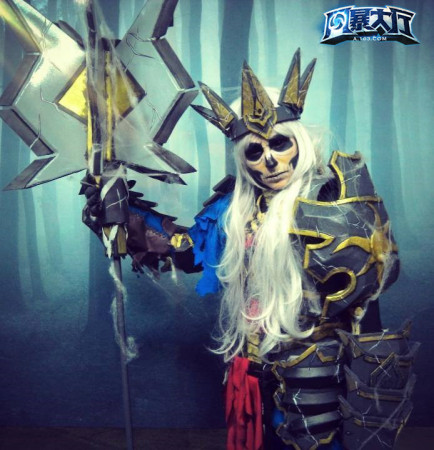 风暴英雄骷髅王李奥瑞克妹子Cosplay_17173风暴英雄官网合作专区