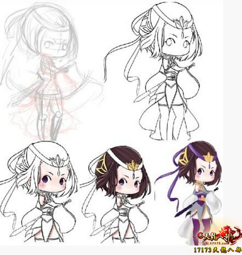 还原度100%！天龙八部有才玩家手绘盒蛋版慕容妹 _天龙八部ol_17173天龙八部_17173.com网络游戏第一门户